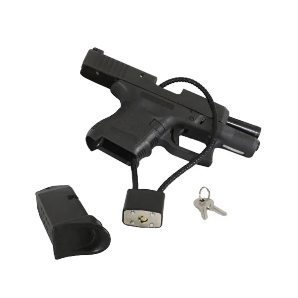 Trigger Lock 15'' Cable Gun Lock With Key Lock Fits Pistols Hand ...